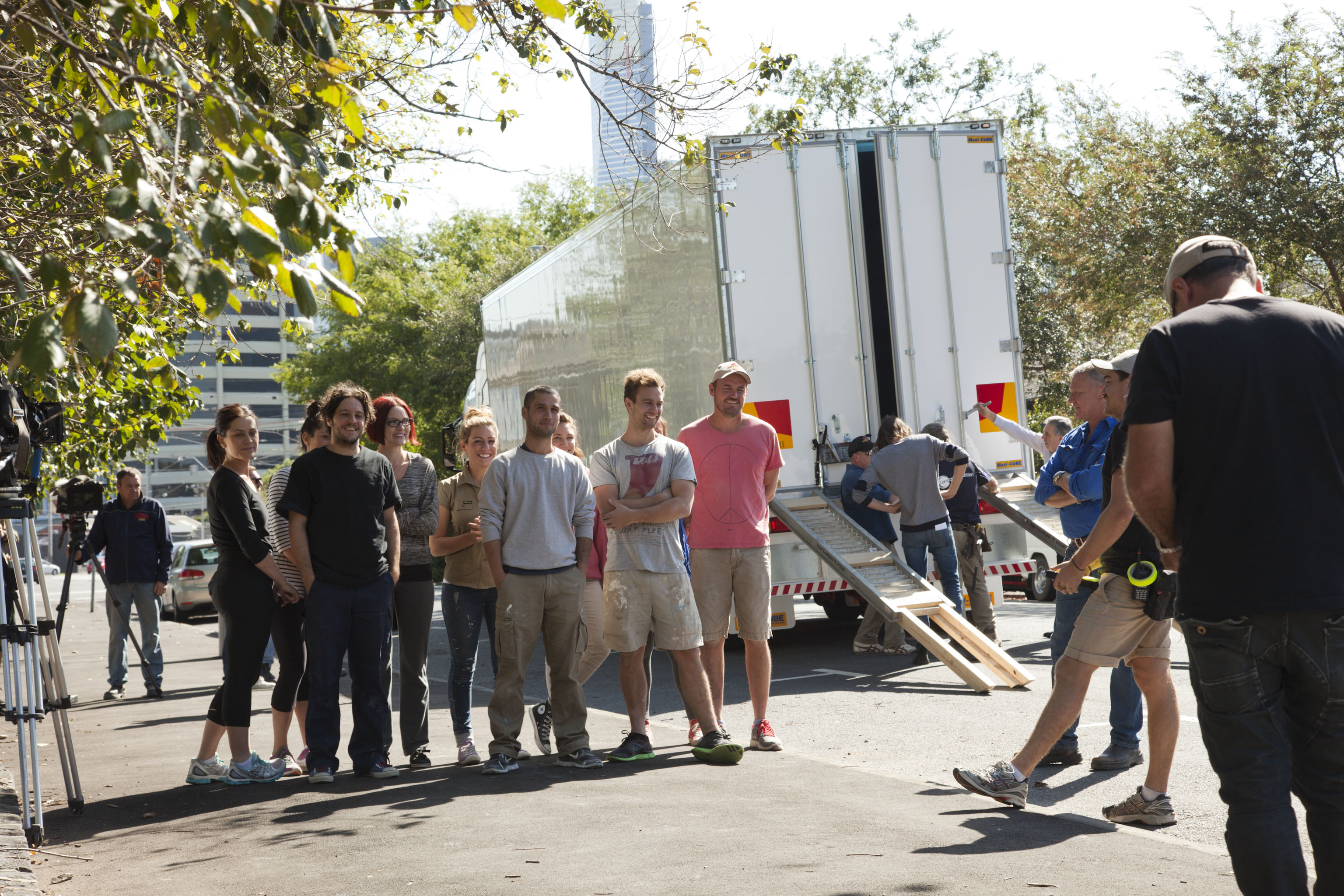 Lights, camera, action for Maxi-CUBE on “The Block Sky High” - Prime ...