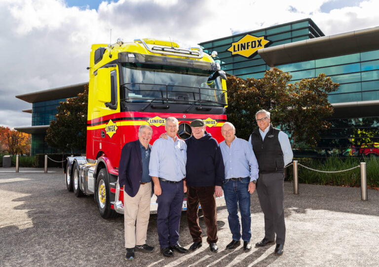 Lindsay Fox takes Actros ProCabin keys - Prime Mover Magazine